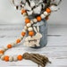 Spring Beaded Garland | Beaded Garland | Easter | Wooden Bead Garland ...