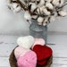 Farmhouse Valentines Day Decor Yarn Hearts Valentines Day Decor Red ...