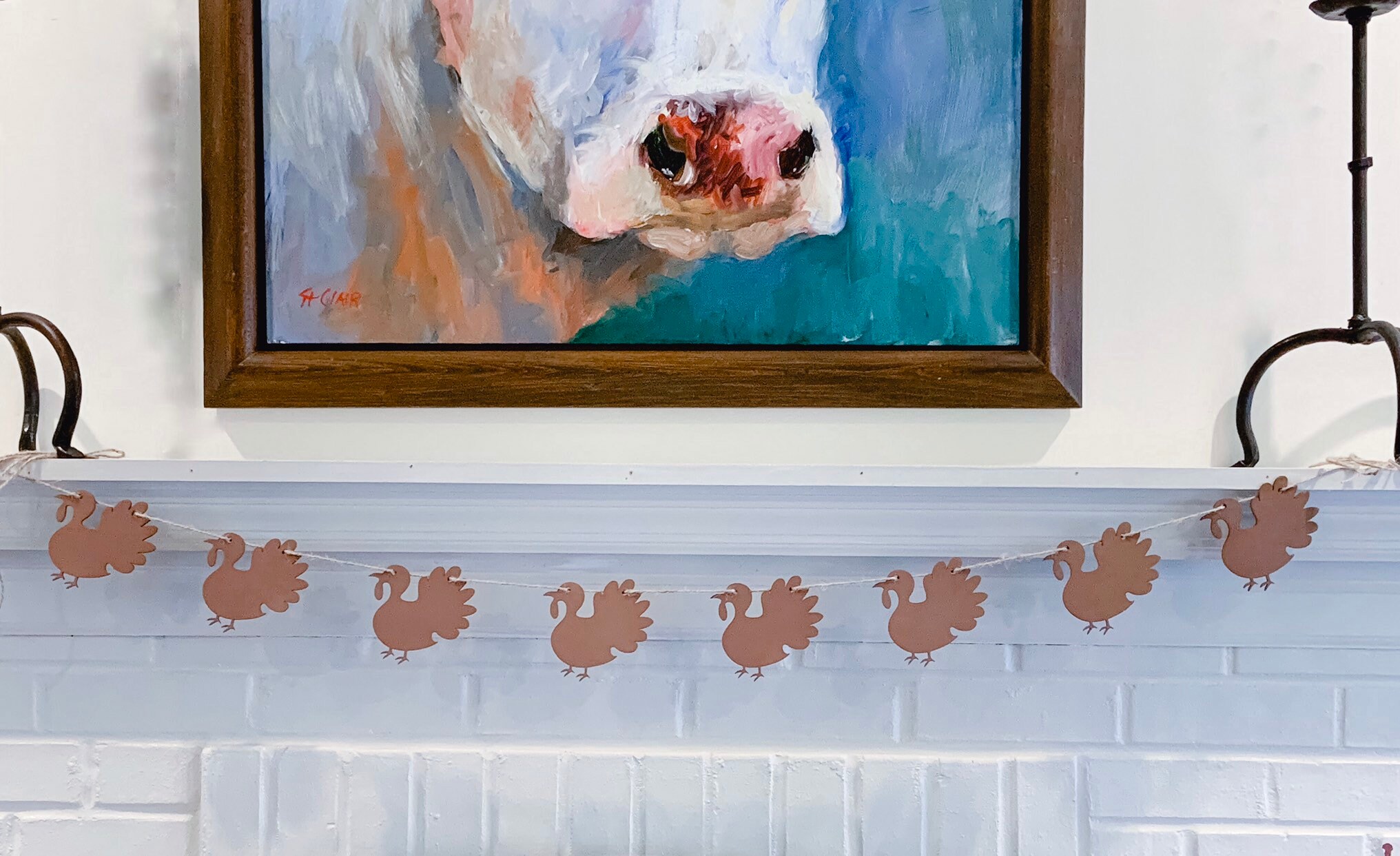 Thanksgiving Banner Turkey Banner Fall Banner Rustic | Etsy