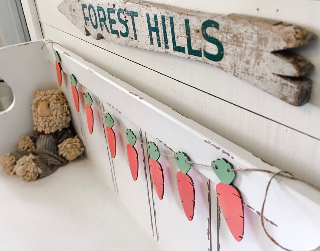 Carrot Banner|easter Banner|spring Banner|farmhouse Easter|country ...