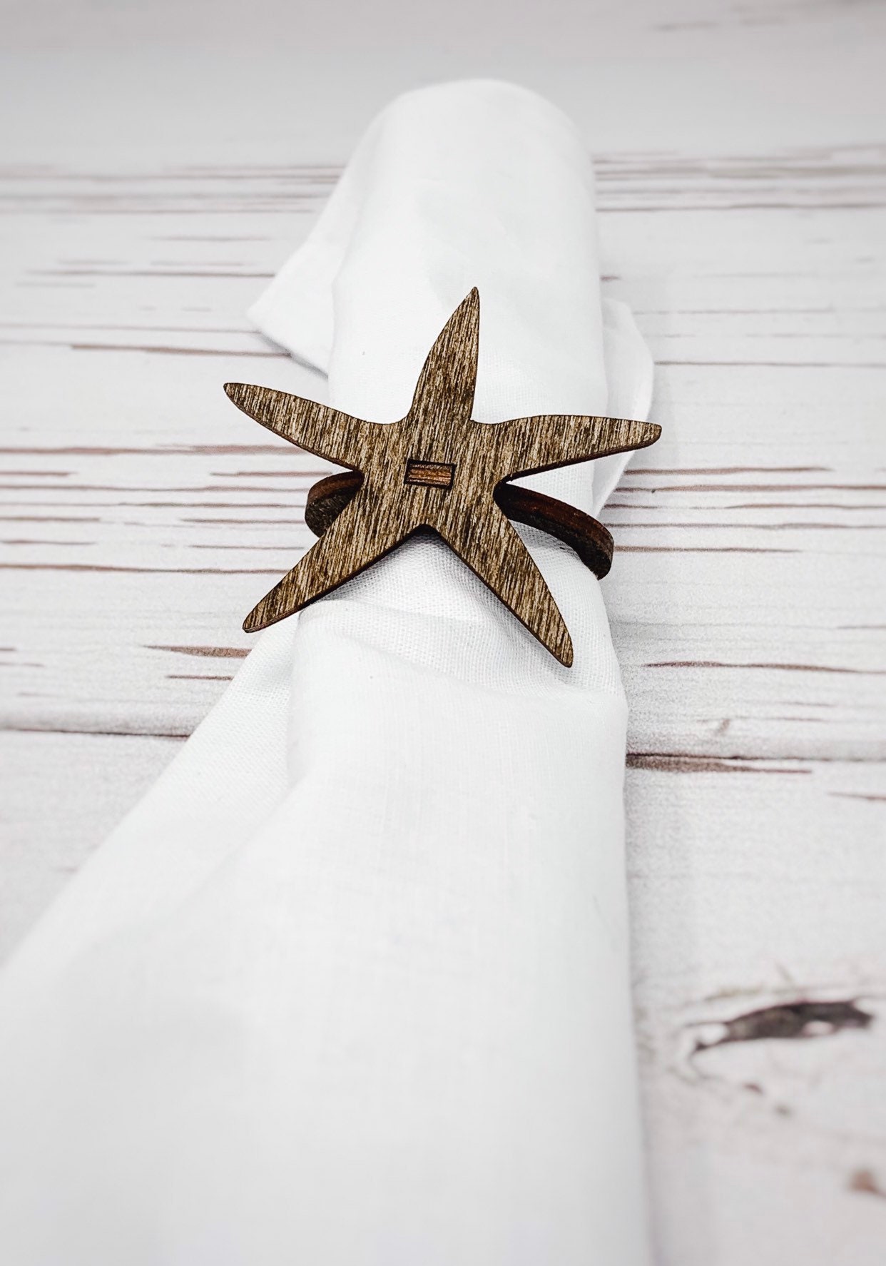 Starfish Napkin Rings Coastal Napkin Ring Nautical Napkin - Etsy