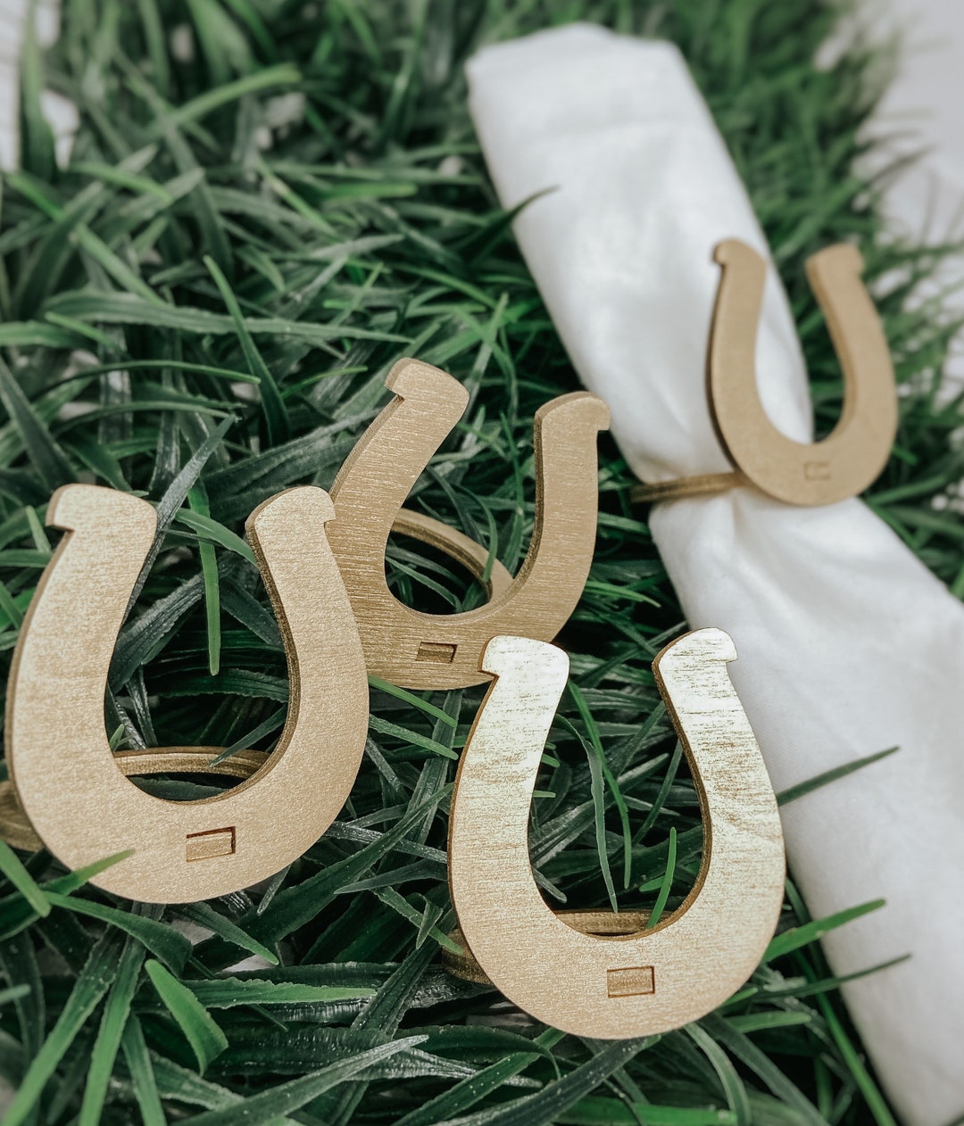 Horseshoe Napkin Rings | Farmhouse Napkin Rings | Farmhouse St Patrick ...