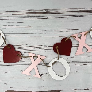 XO Banner Heart Banner Valentines Day Banner Rustic Valentines Photo ...