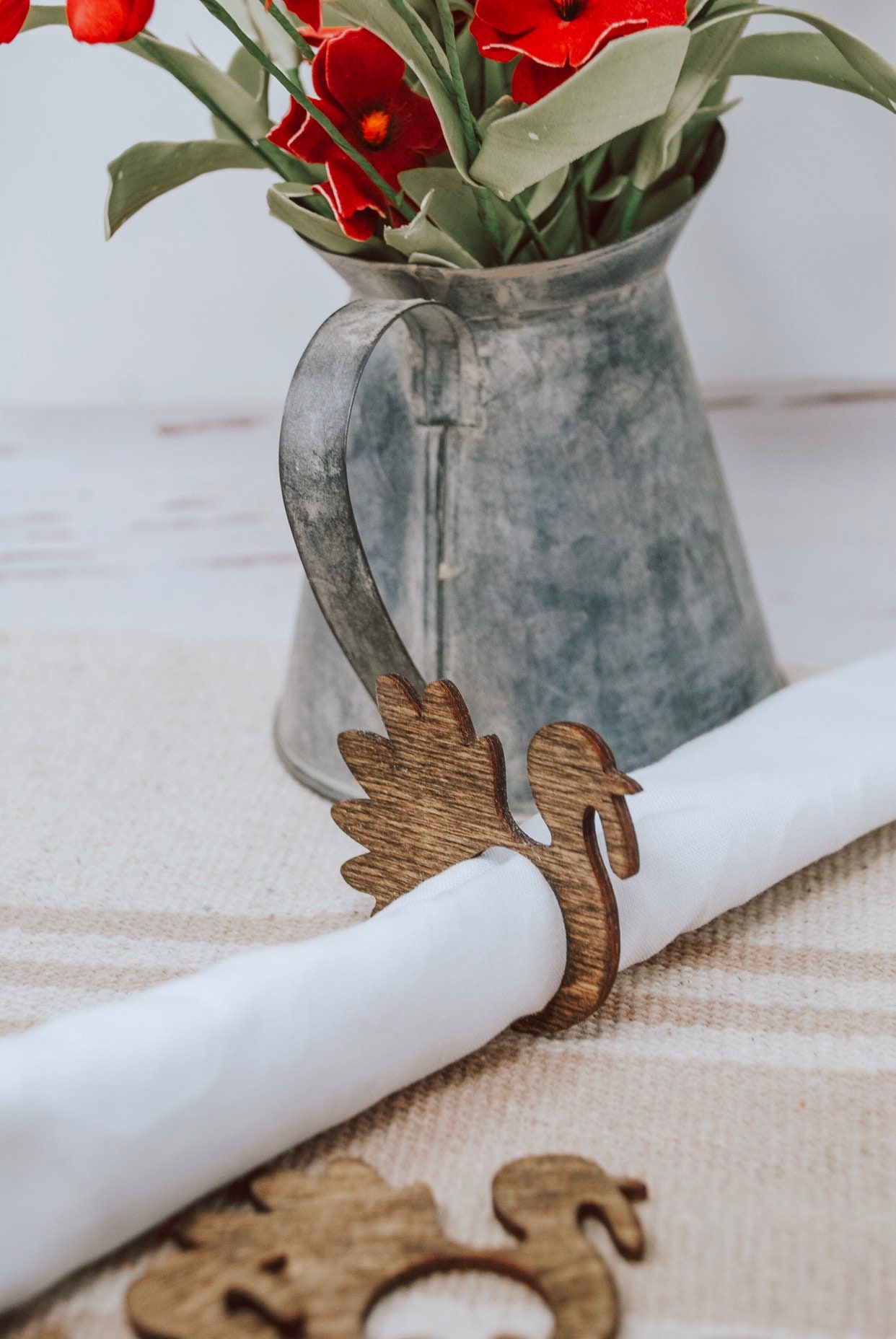 Turkey Napkin Rings Farmhouse Napkin Rings Farmhouse - Etsy