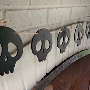 Skull Banner | Halloween Banner | Fall Banner | Rustic Fall | Farmhouse ...