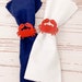 Crab Napkin Rings Coastal Napkin Rings Nautical Napkin Ring Beach ...