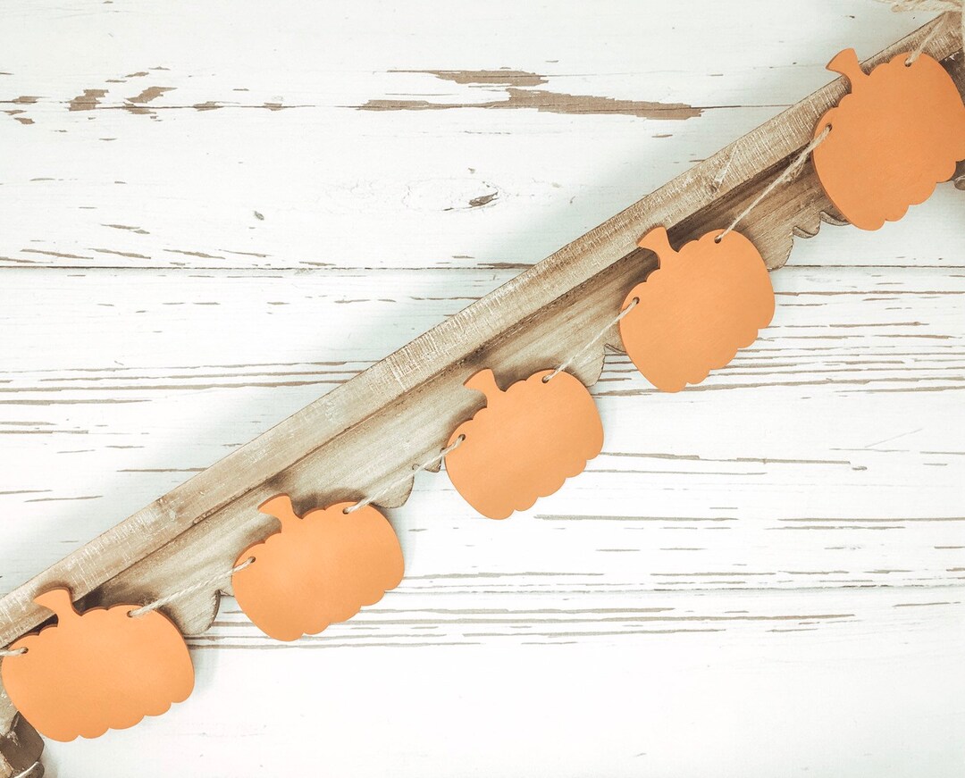 Pumpkin Banner | Fall Banner | Rustic Fall Banner | Farmhouse Decor ...