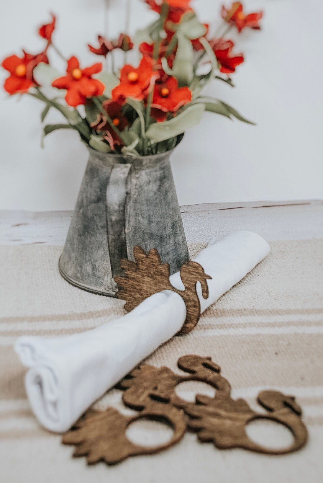 Turkey Napkin Rings Farmhouse Napkin Rings Farmhouse - Etsy