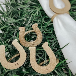 Horseshoe Napkin Rings | Farmhouse Napkin Rings | Farmhouse St Patrick ...