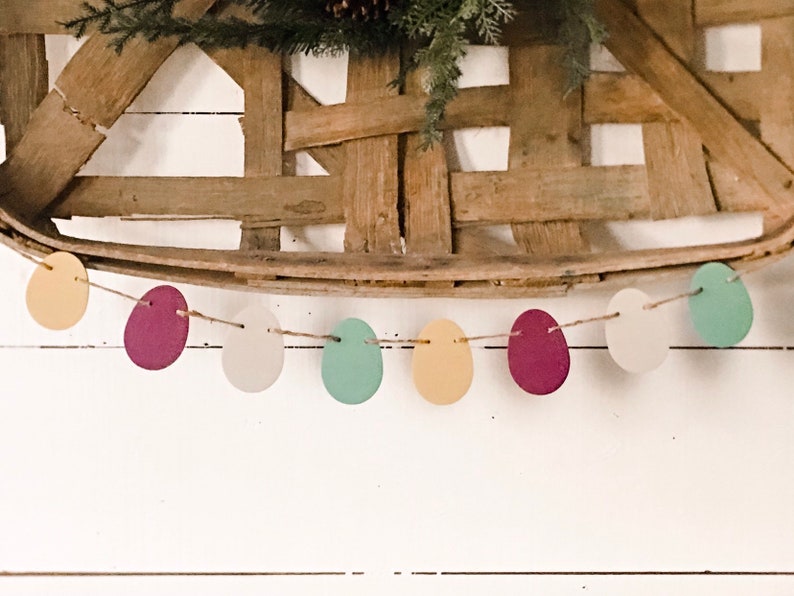 Easter Egg Banner Easter Banner Colorful Egg Banner - Etsy