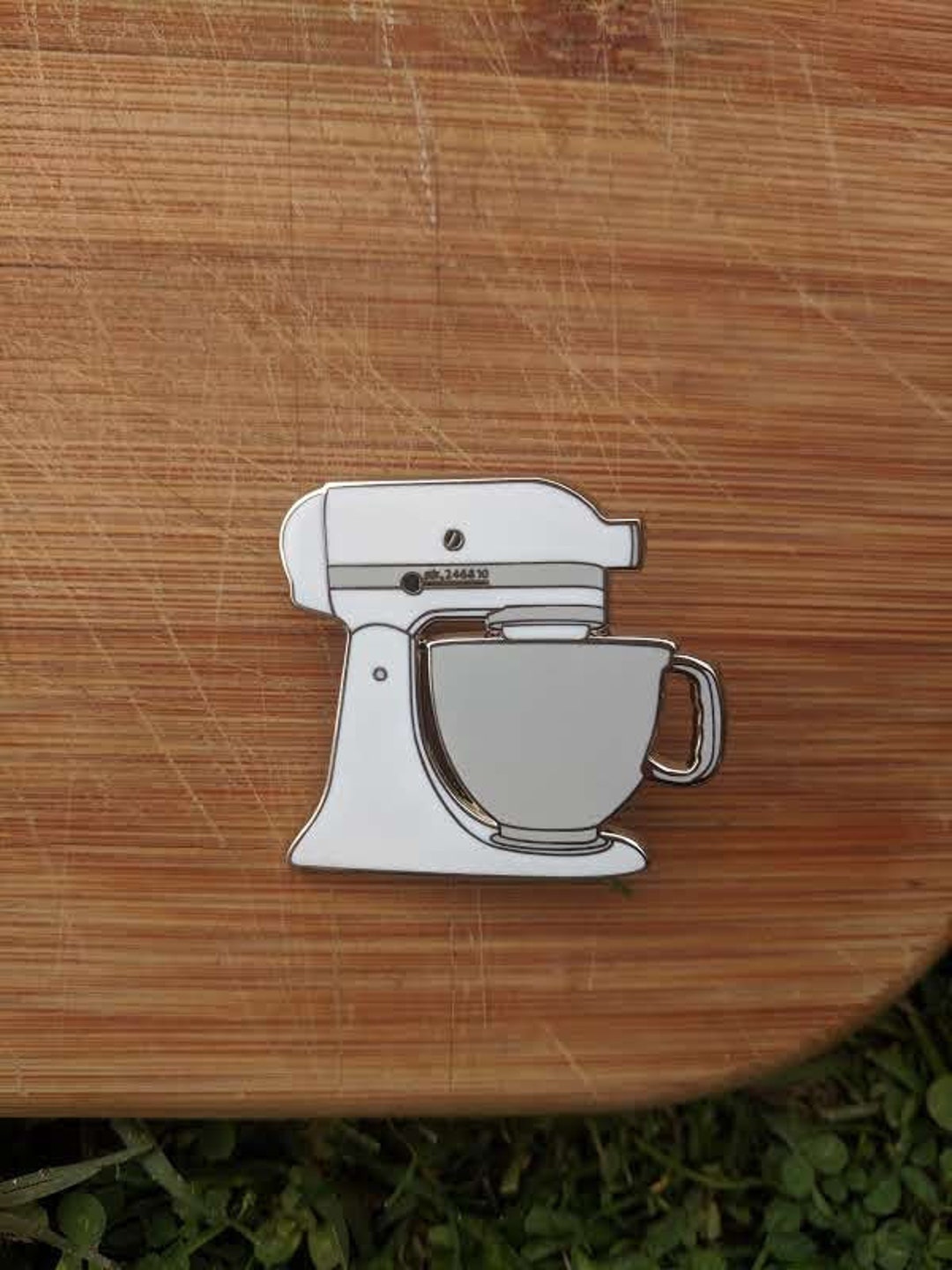 Stand Mixer Enamel Pin - White - Etsy