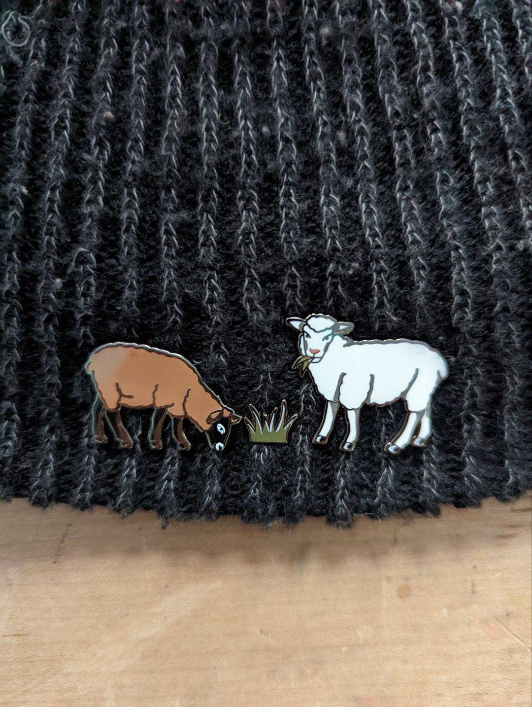 Two Sheep and Grass - Enamel Pin Set. - Etsy