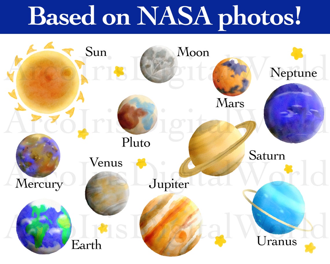 Outer Space Clipart, Solar System, Transparent PNG, Planets Clip Art ...