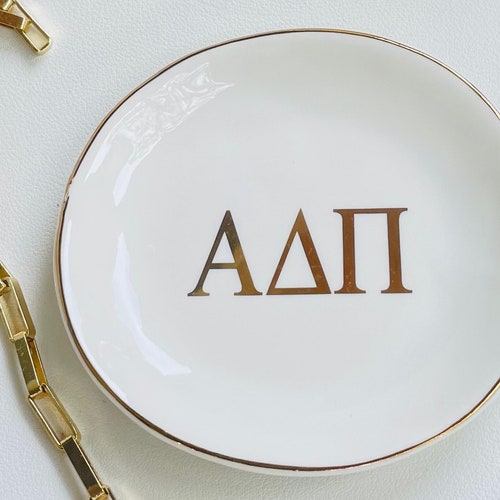 Alpha Delta Pi Sorority Ring Dish Pin Dish Jewelry Dish - Etsy