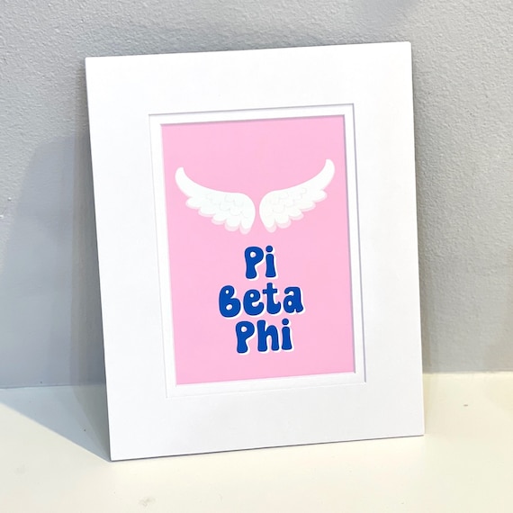 Pi Beta Phi Angel Wings Sorority Print Decor - Etsy
