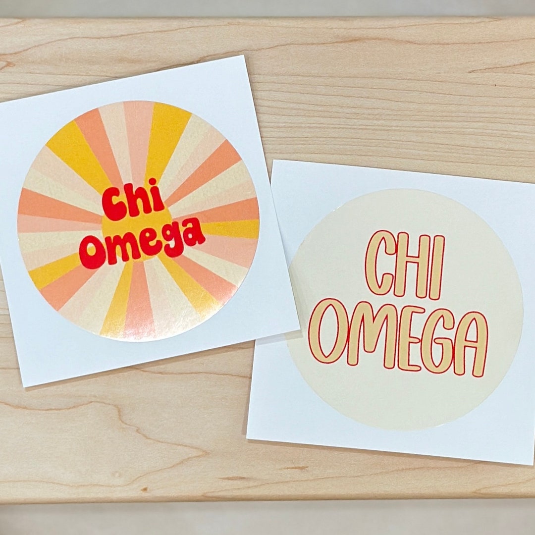 Chi Omega Sorority Stickers - Etsy