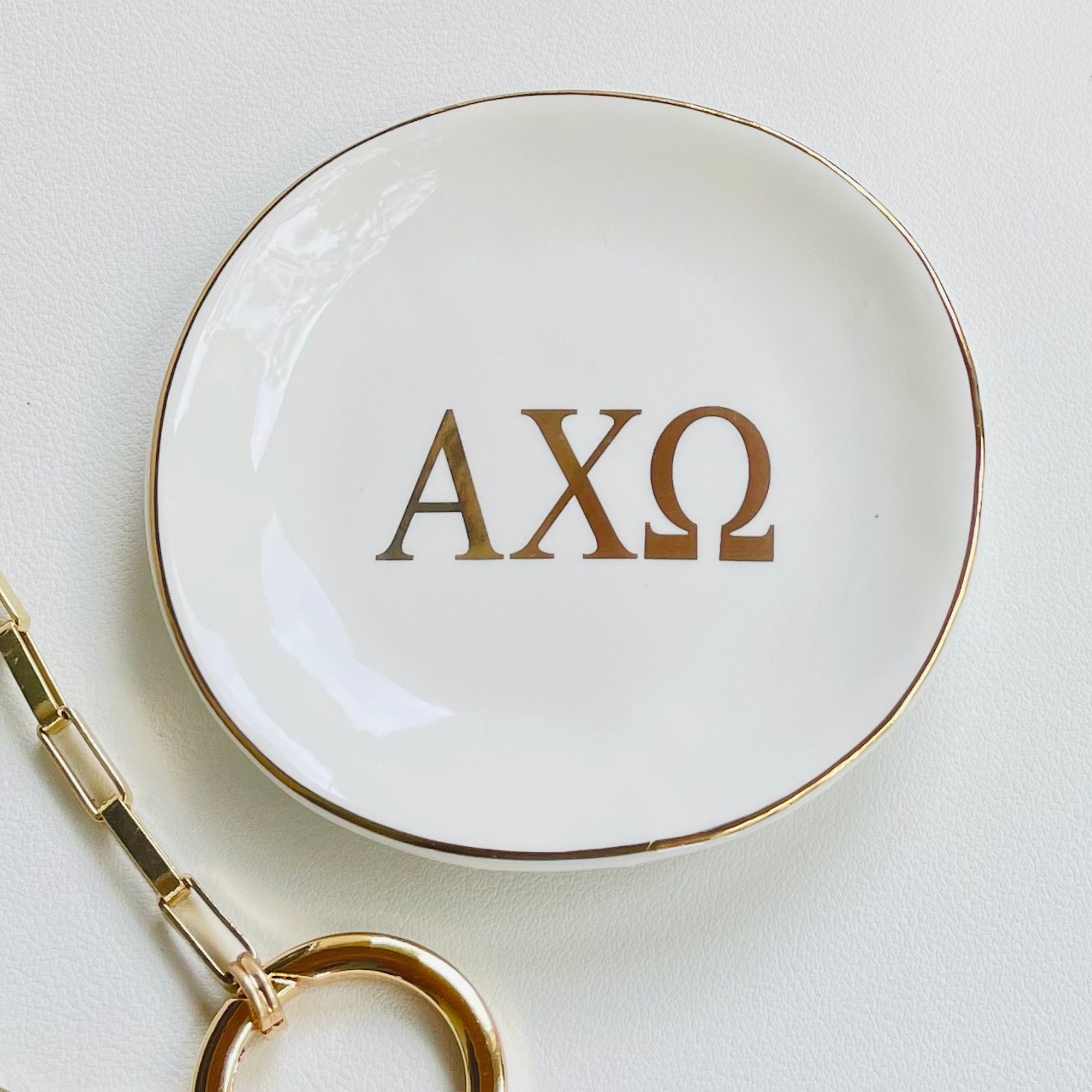 Alpha Chi Omega - Make Your Own Gift Set - Bag - Pin Dish - Hair Clip ...