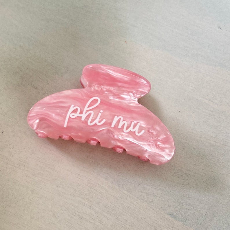 Phi Mu - Make Your Own Gift Set - Bag - Pin Dish - Hair Clip - Etsy
