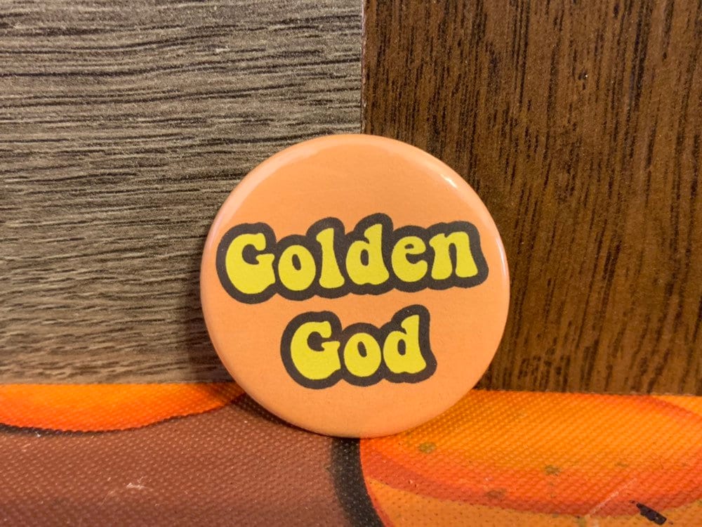 Golden God Almost Famous Tribute Button 1.50 Inch - Etsy