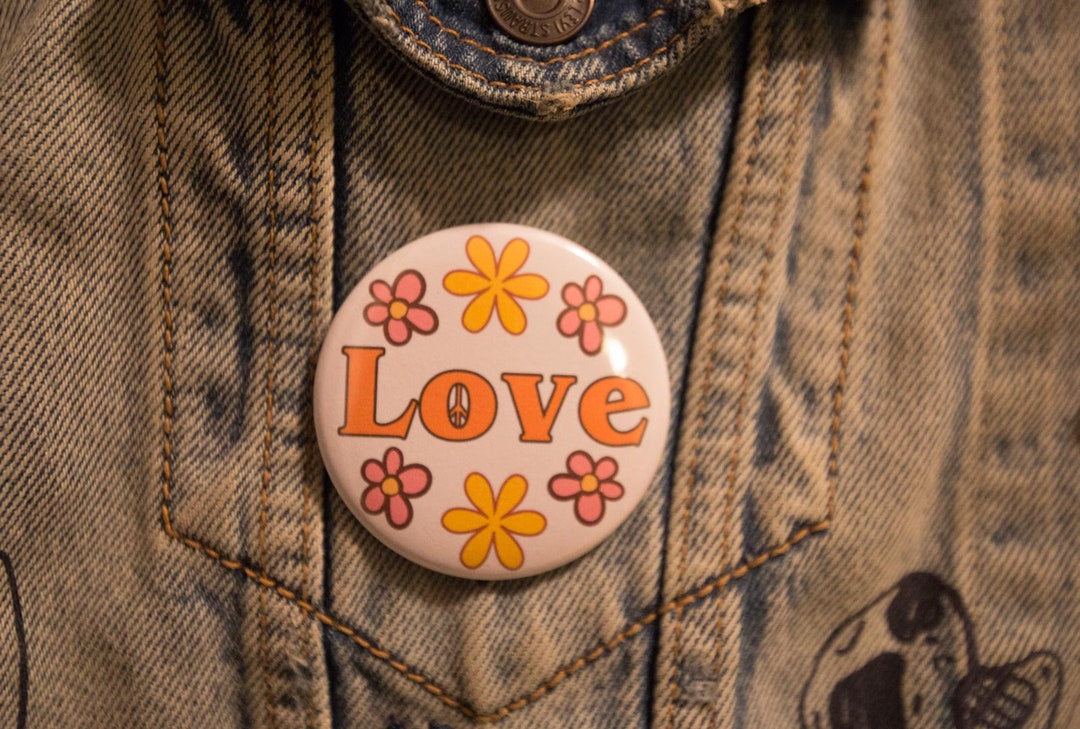Love Button Vintage 2.25inch Button - Etsy