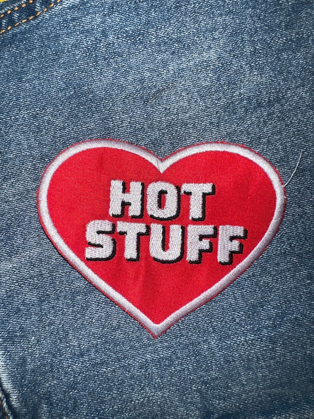 Hot Stuff Vintage Inspired 1970s-80s Patch Handmade Old School Hippie ...