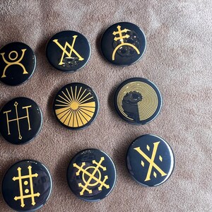GVF Symbols Tribute Buttons 1.50inch Tbagg Greta Van Fleet Tribute - Etsy