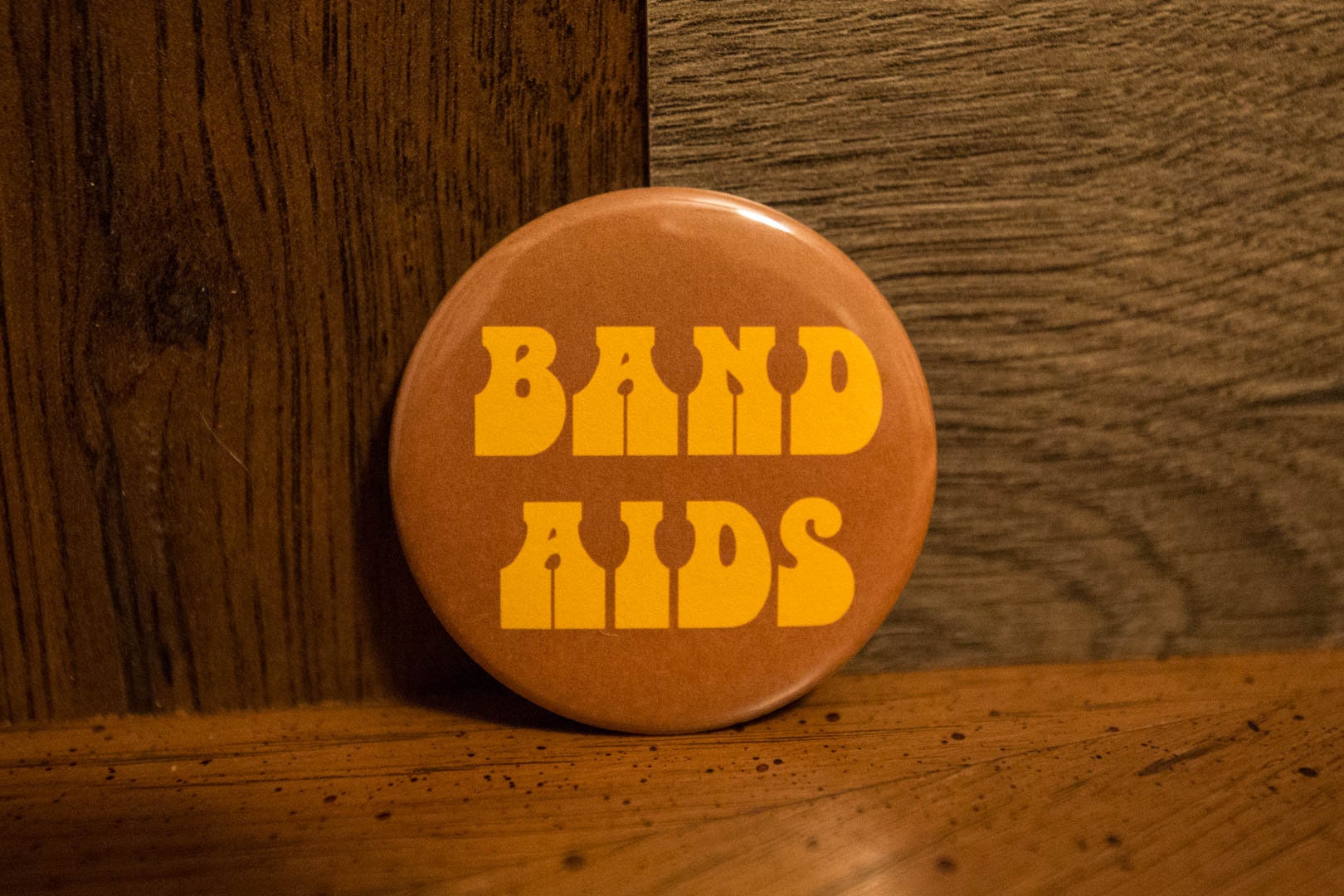 BAND AIDS Rock N Roll Button 2.25inch - Etsy