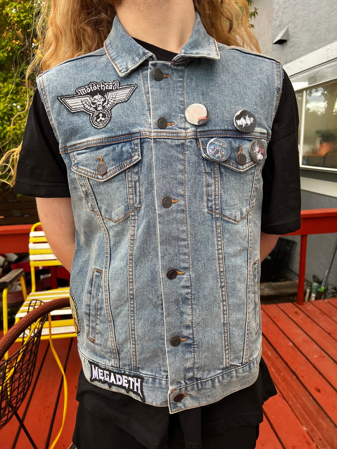 1980s Style Rock N Roll Metalhead Starter Vest - Etsy