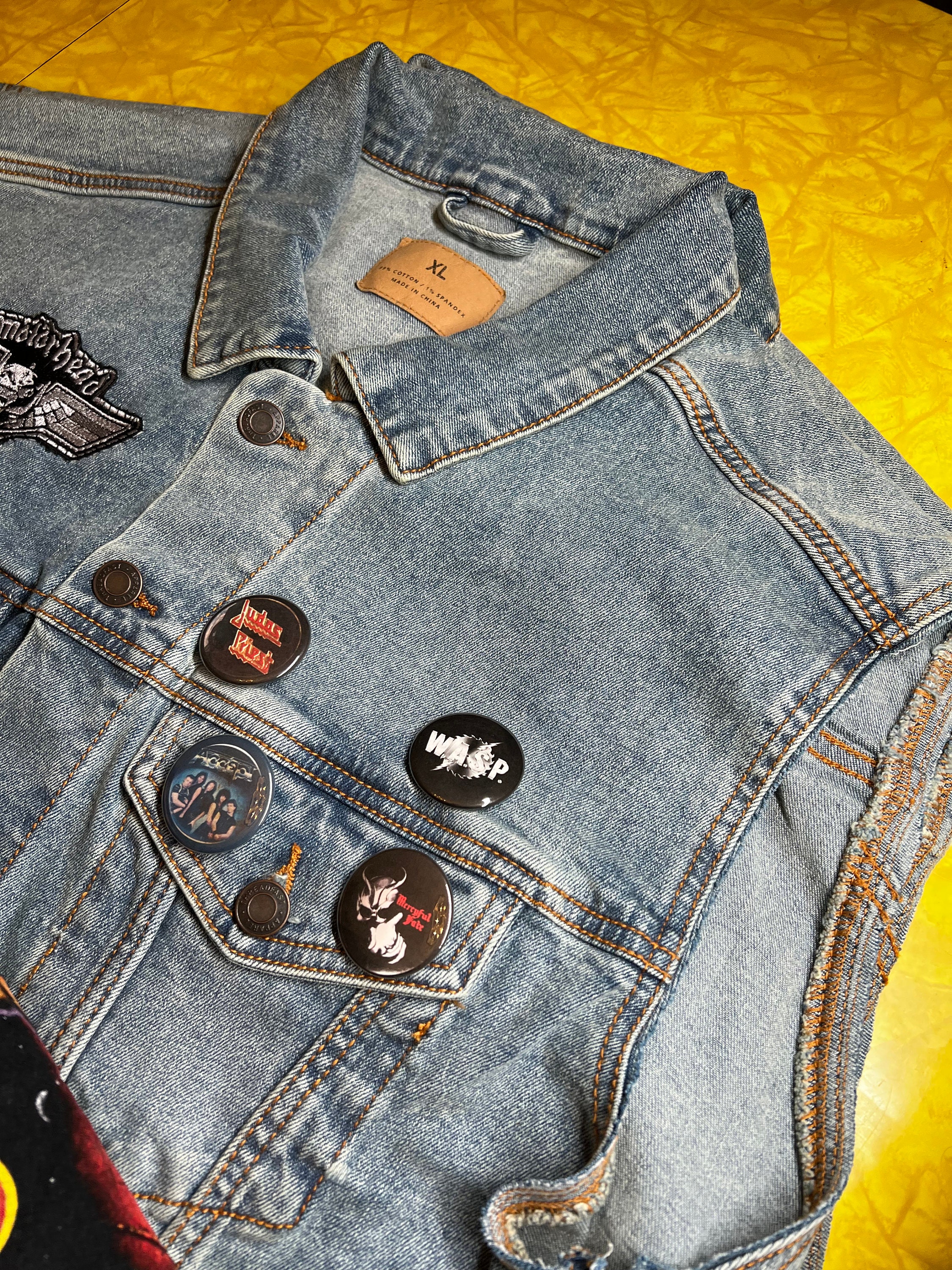 1980s Style Rock N Roll Metalhead Starter Vest Battle Jacket - Etsy