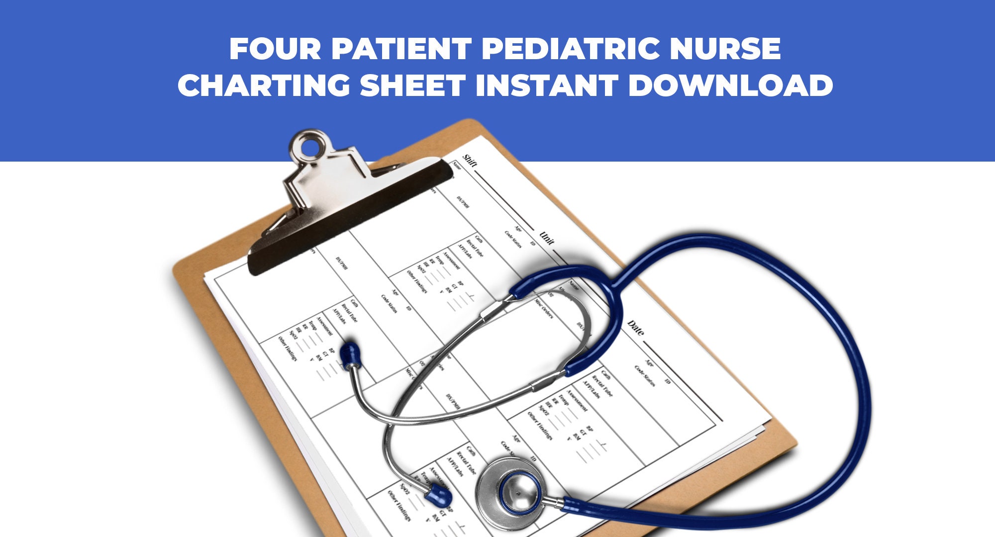 Four Patient Pediatric Nursing Report Sheet Nurse Chart Sheet Download ...