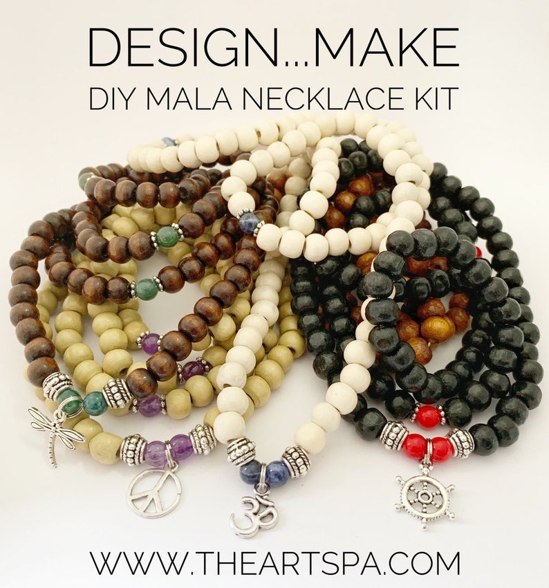 Design...make - DIY Mala Necklace Kit - DIY Kit - 108 Beads - Prayer ...