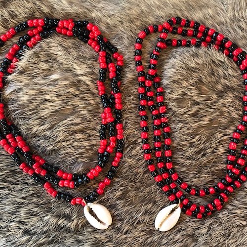 Eleggua Eleke Collares De Santeria Yoruba Elegua Black and Red - Etsy