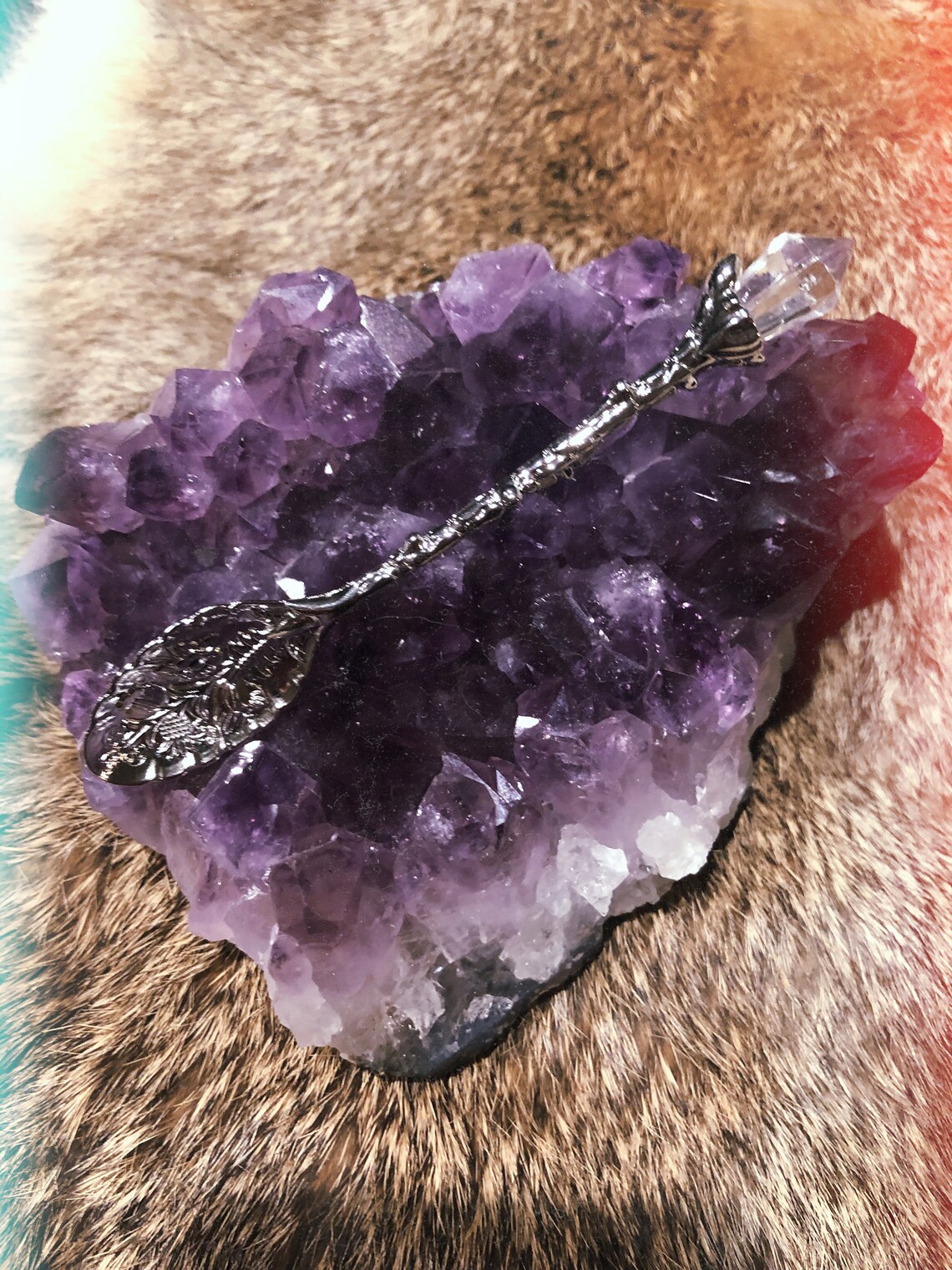 Crystal Leaf Tea Spoon Crystal Spoon Magic Antique Spoon | Etsy