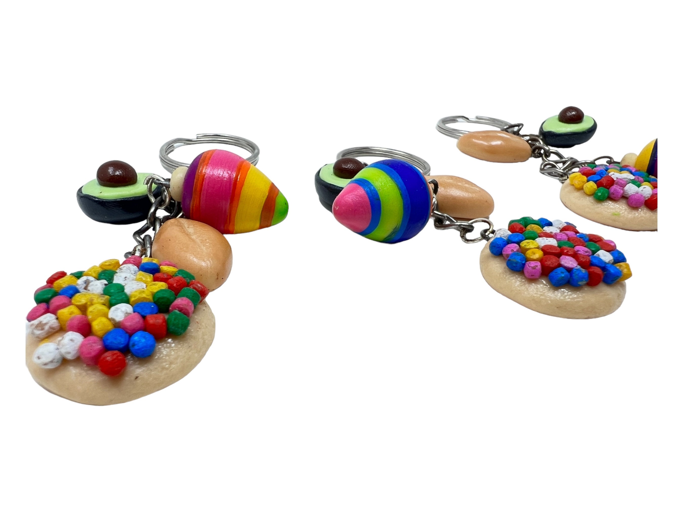 Mexican Keychain - Llaveros Mexicanos Aguacate, Bolillo, Galleta ...