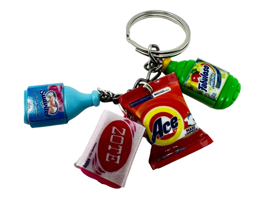 Mexican Keychain - Llaveros Mexicanos Zote,ace, Fabuloso, Suavitel - Etsy