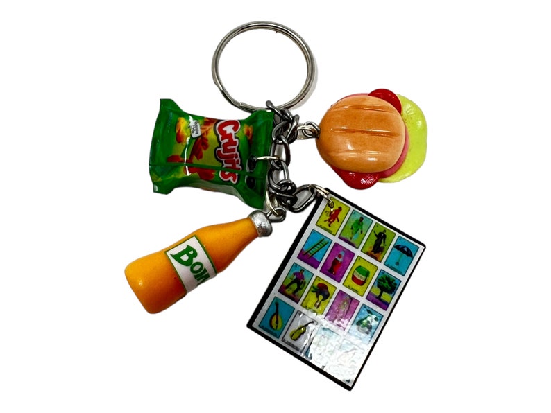 Mexican Keychain - Llaveros Mexicanos Torta, Bong, Loteria, Churritos ...