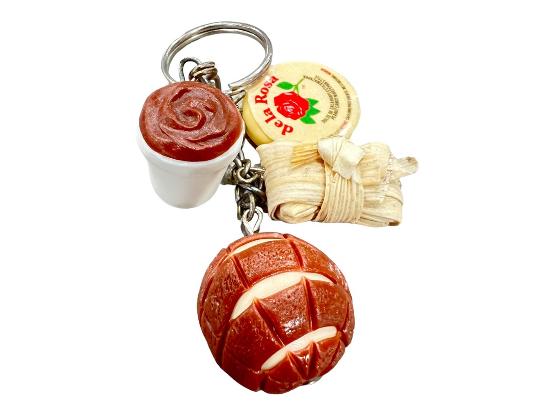 Mexican Keychain - Llaveros Mexicanos Concha, Mazapan, Tamal, Chocolate ...