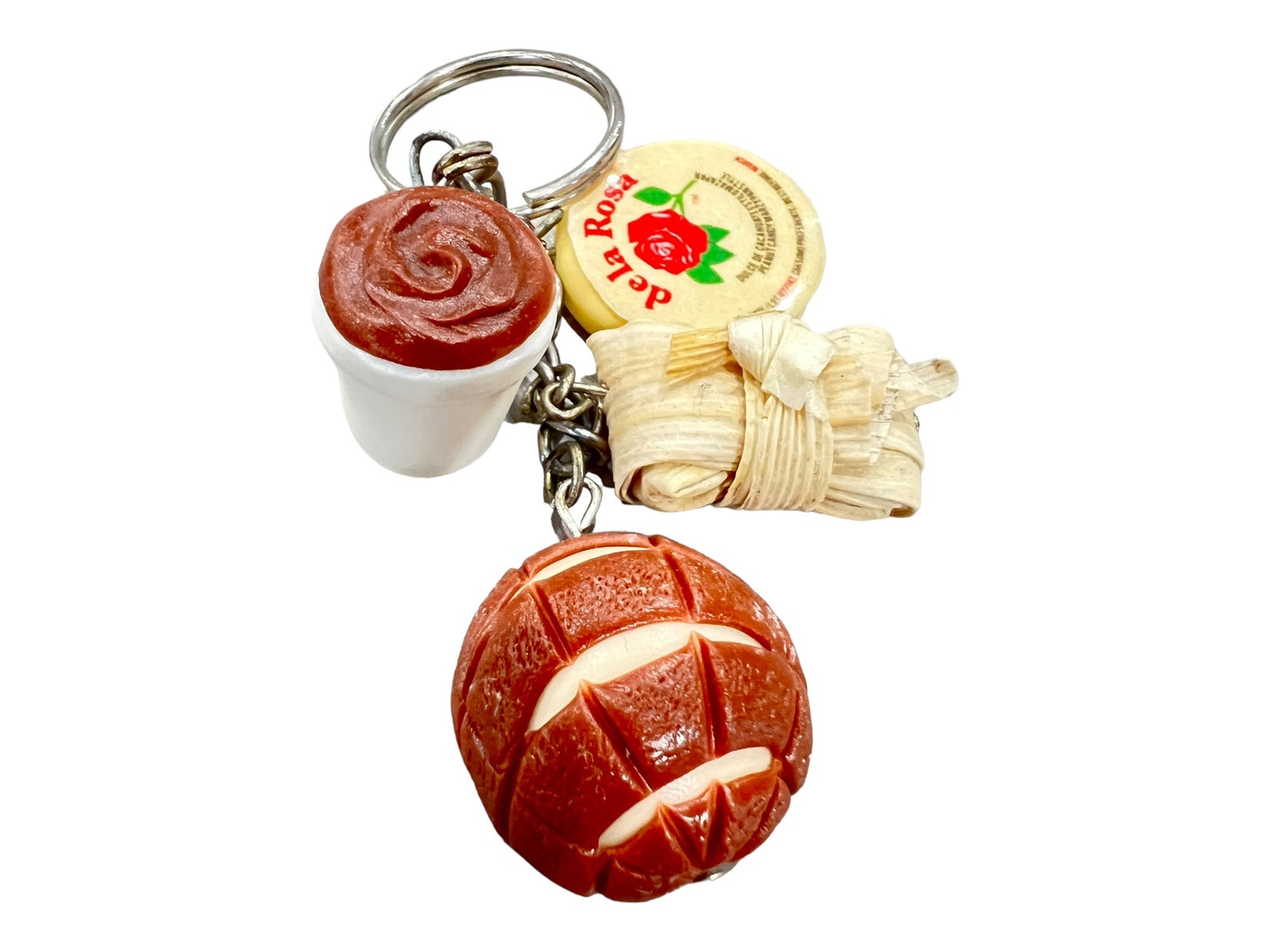 Mexican Keychain - Llaveros Mexicanos Concha, Mazapan, Tamal, Chocolate ...