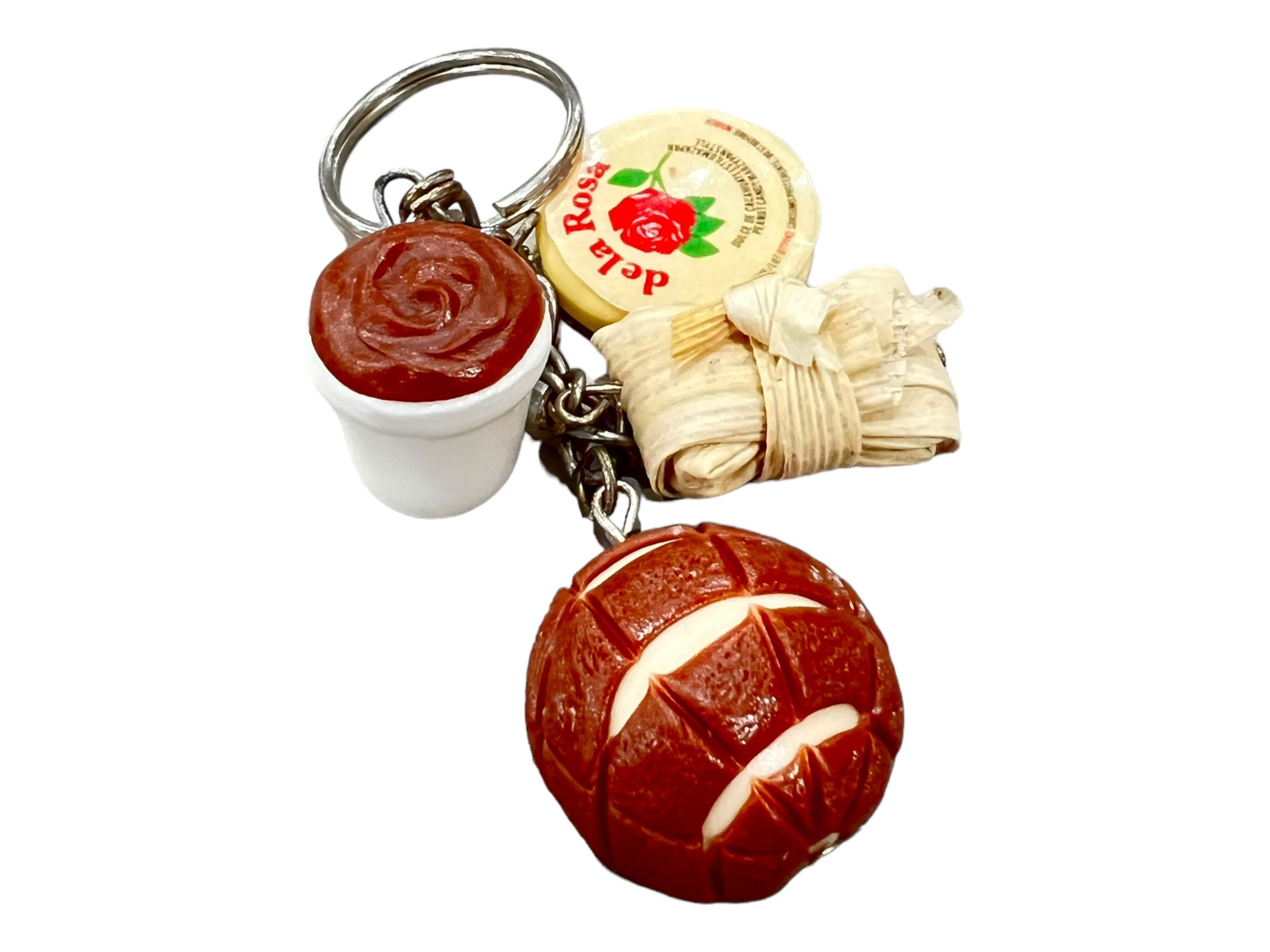 Mexican Keychain - Llaveros Mexicanos Concha, Mazapan, Tamal, Chocolate ...