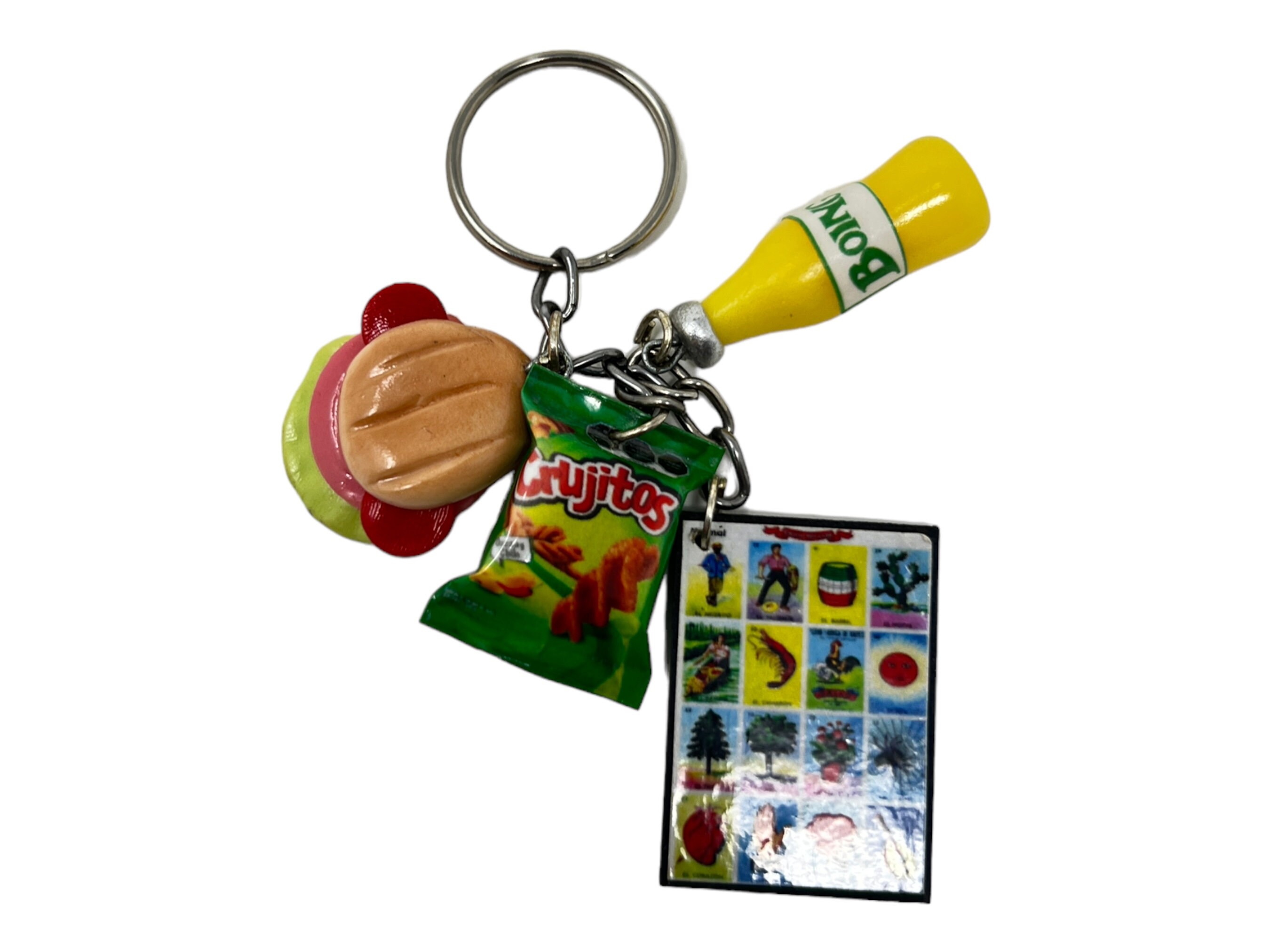 Mexican Keychain - Llaveros Mexicanos Torta, Bong, Loteria, Churritos ...