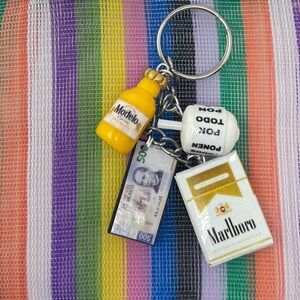 Mexican Keychain - Llaveros Modelo, Marlboro, Toma Todo, Peso - Etsy