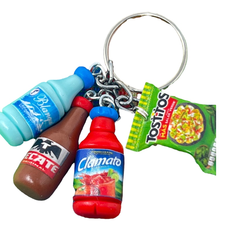 Mexican Keychain Llaveros Mexicanos Micheladas Tecate - Etsy