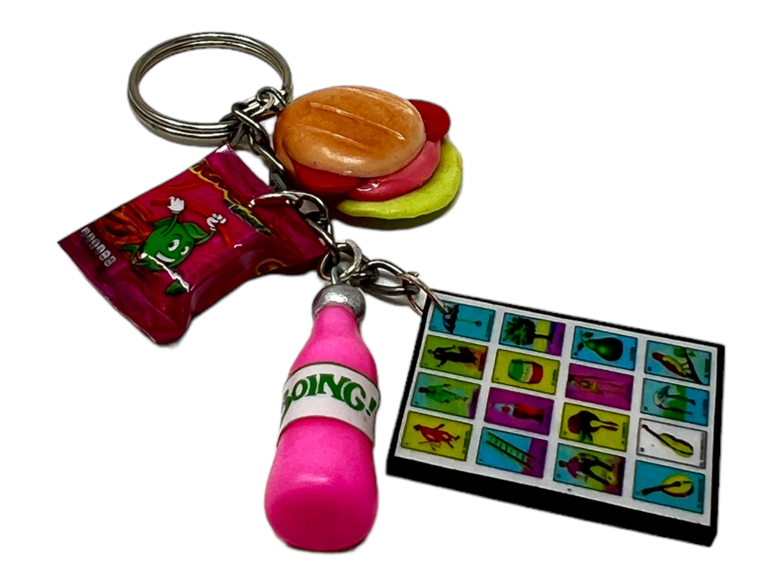 Mexican Keychain - Llaveros Mexicanos Torta, Bong, Loteria, Churritos ...