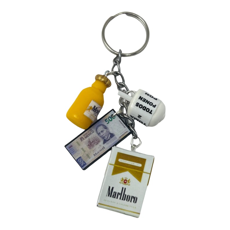 Mexican Keychain - Llaveros Modelo, Marlboro, Toma Todo, Peso - Etsy
