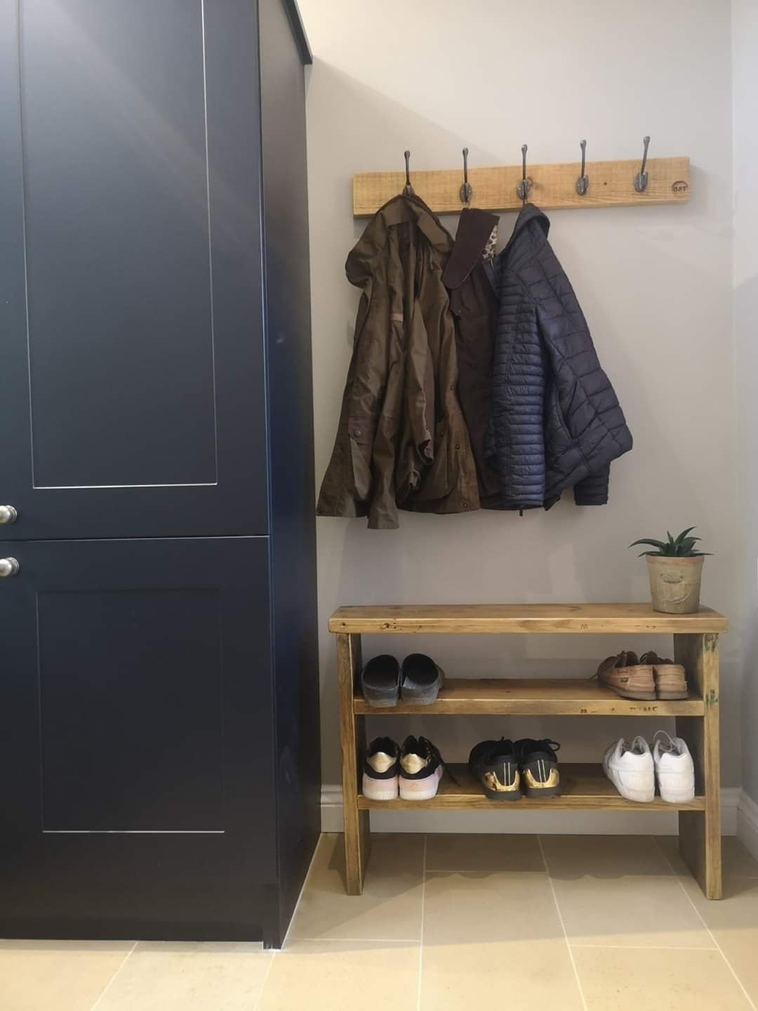 Handmade Rustic Reclaimed Wooden Shoe Rack - Etsy UK