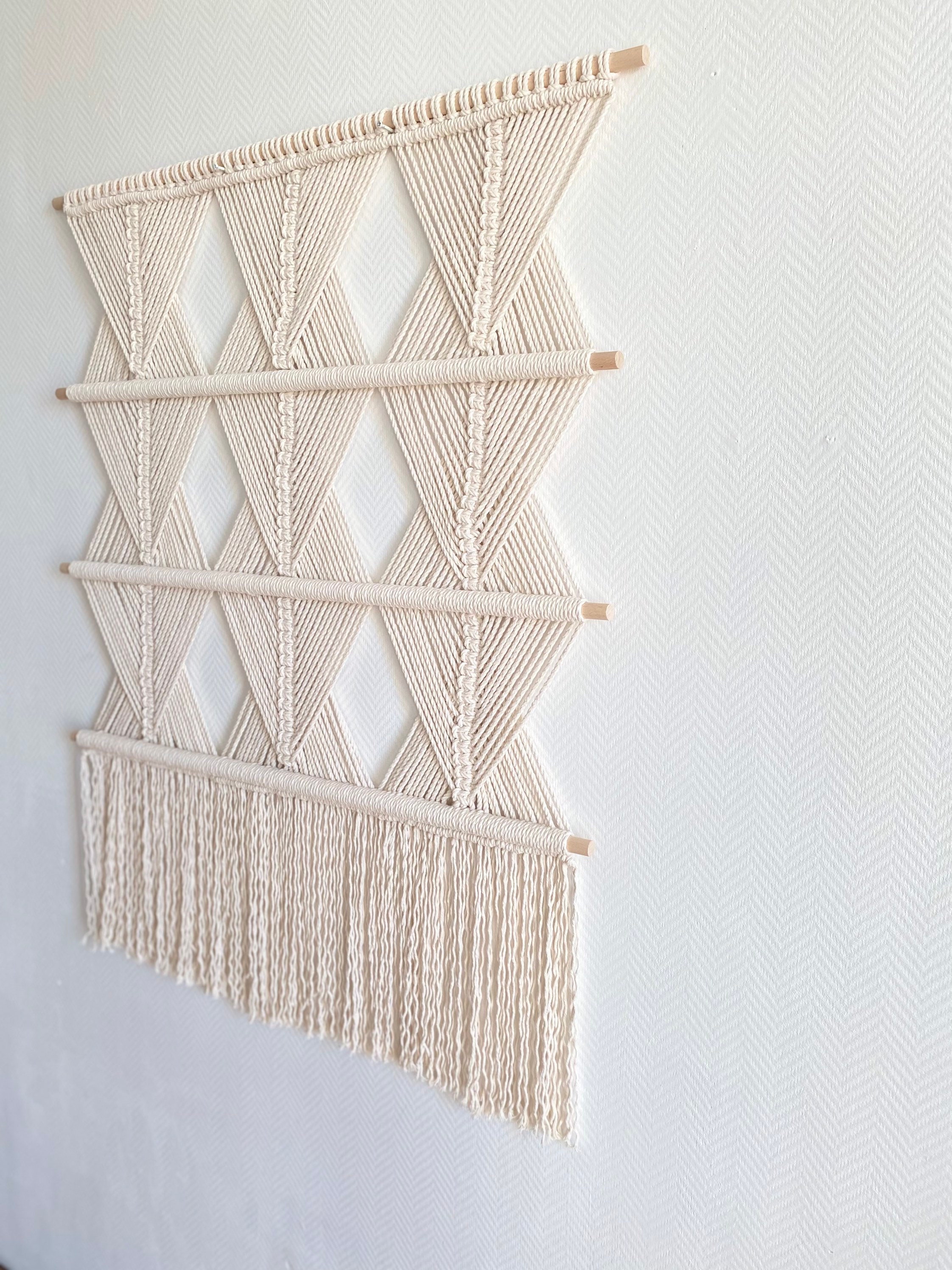 Geometric Macrame Wall Hanging - Etsy Nederland