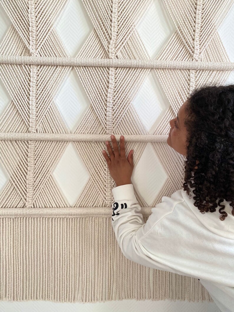 Geometric Macrame Wall Hanging - Etsy Nederland