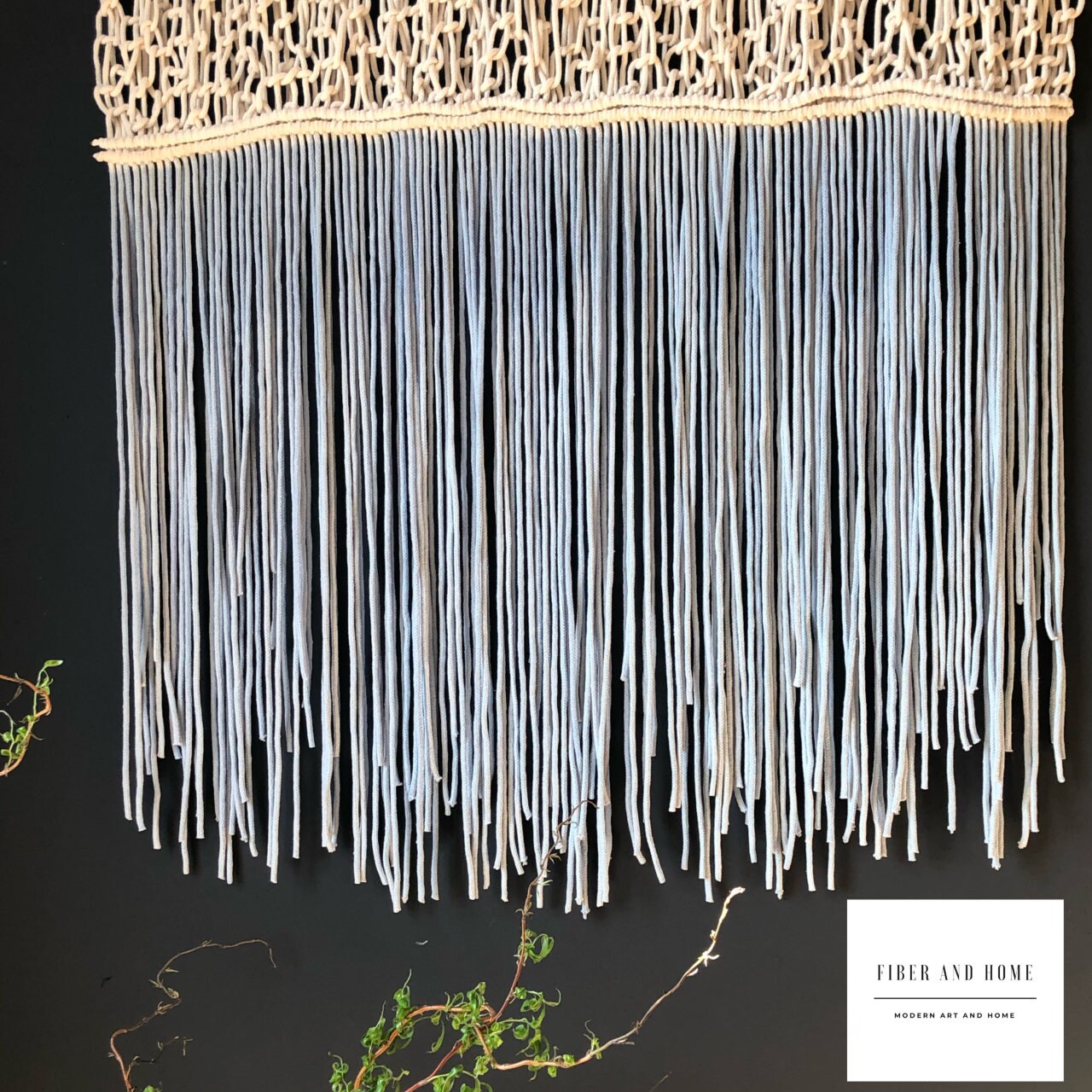 Modern Contemporary Macrame Fiber Art -Bree - Etsy Nederland
