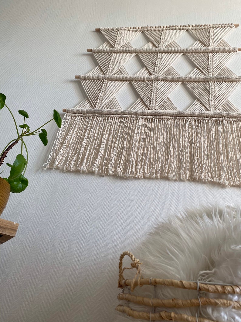 Geometric Macrame Wall Hanging - Etsy Nederland