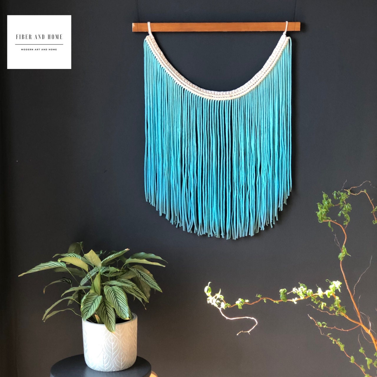 Sunshine Inspired Dip Dye macrame Tapestry, Choose your size and colour ...